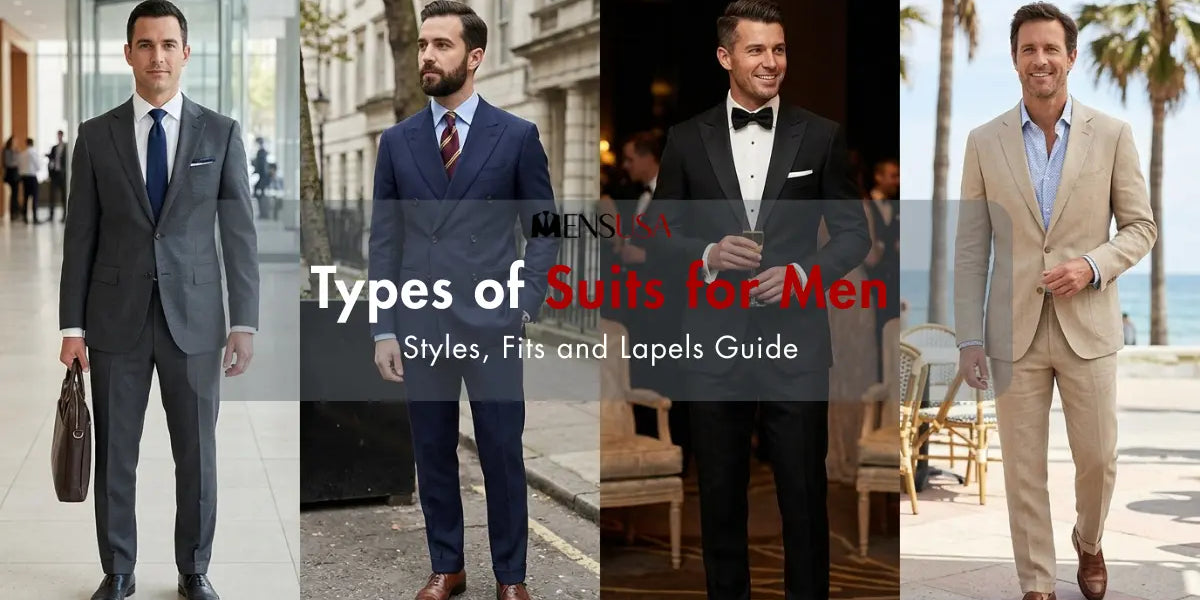 Types of Suits for Men | Styles, Fits and Lapels Guide — MensUSA