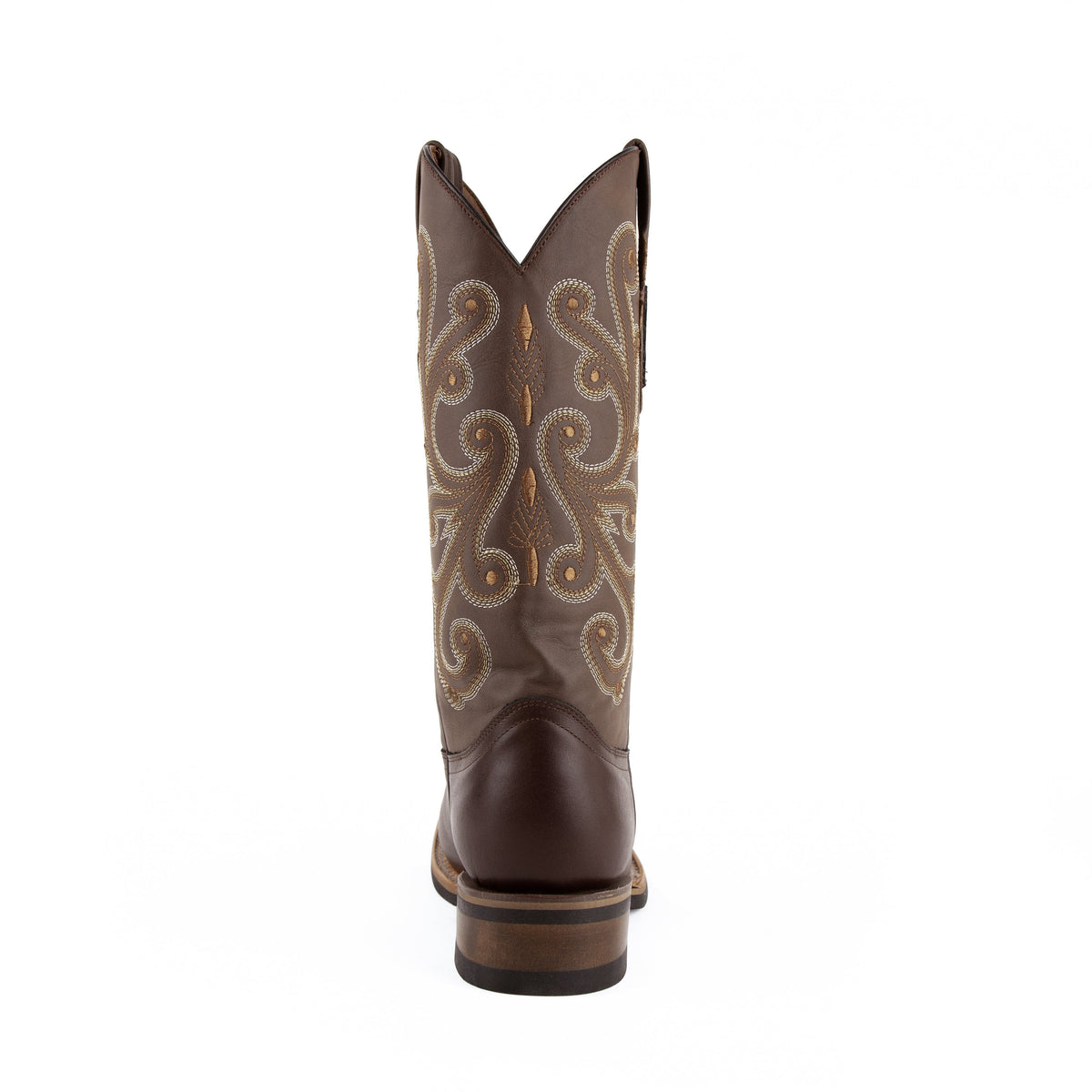 Ferrini USA Men's Ferrini French Square Toe Cowboy Boot in Brown — MensUSA