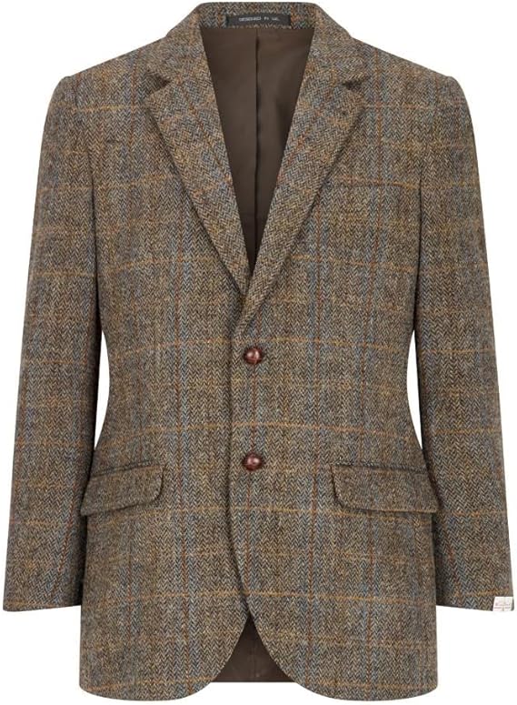 Walker and Hawkes Harris Tweed Blakemore Blazer for Men - Hand-Woven W ...