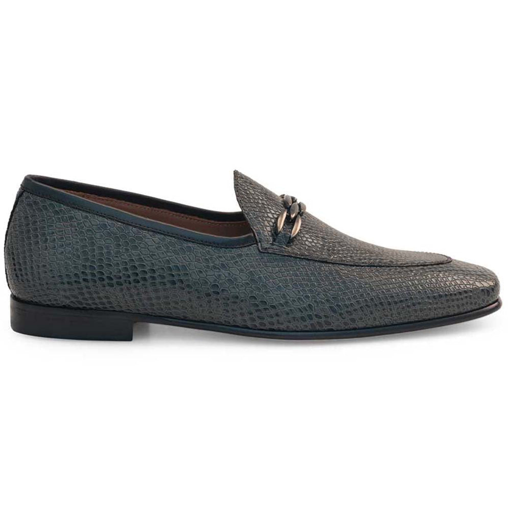 Mezlan Apron Front Gored Two-Tone Slip-On Black / Grey (21445) — MensUSA