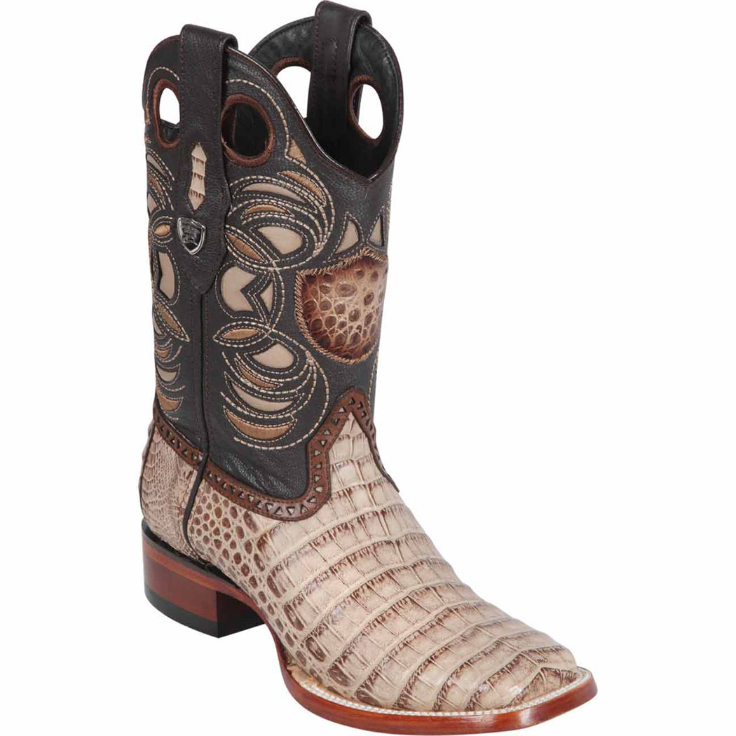 Caiman Square Toe Cowboy Boots — MensUSA