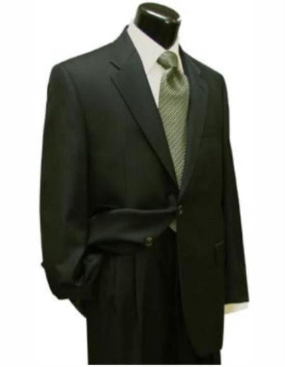 46r Suit Size - "Dark Olive Green" Mens Suit 46r — MensUSA
