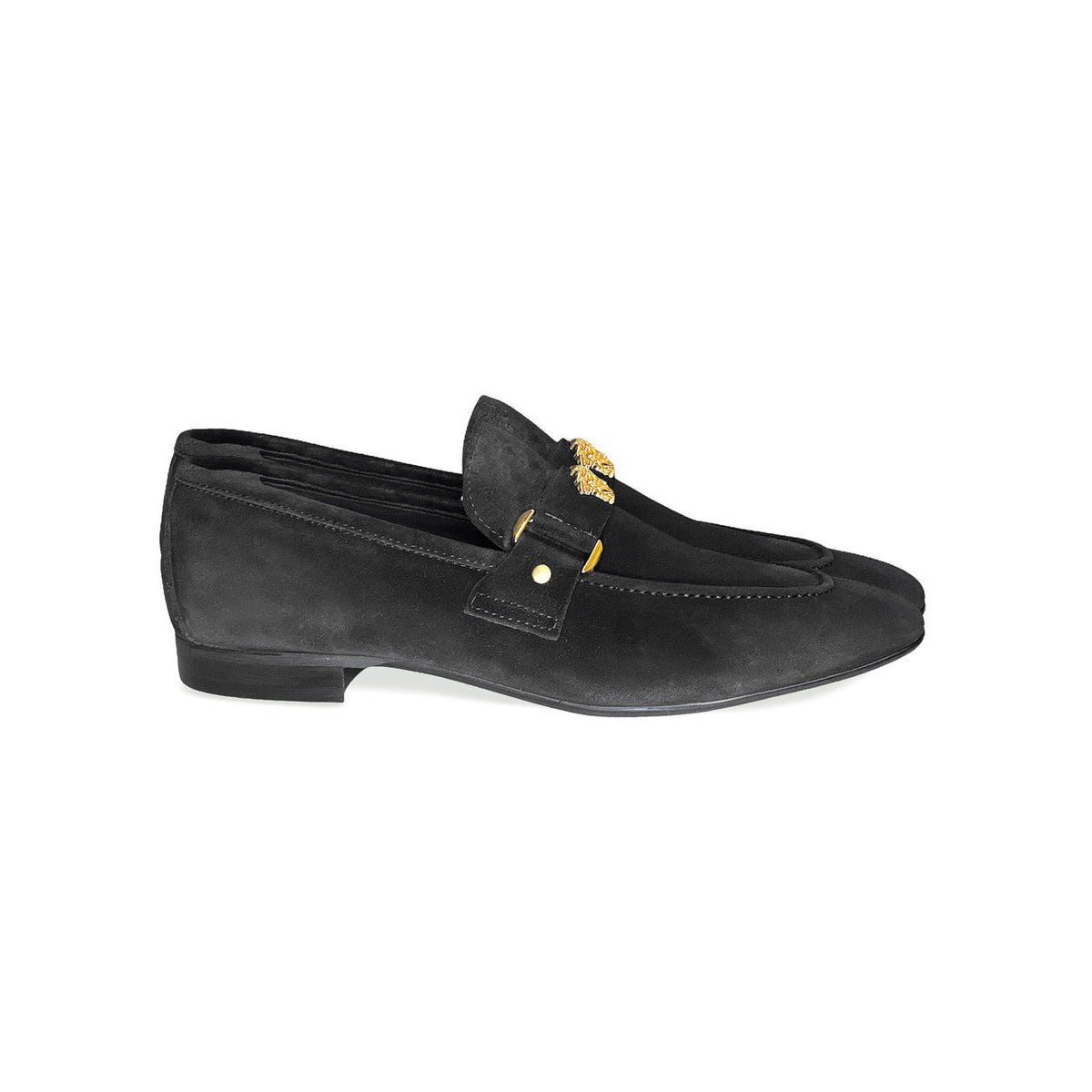 P000663-5229S-Black Suede — MensUSA