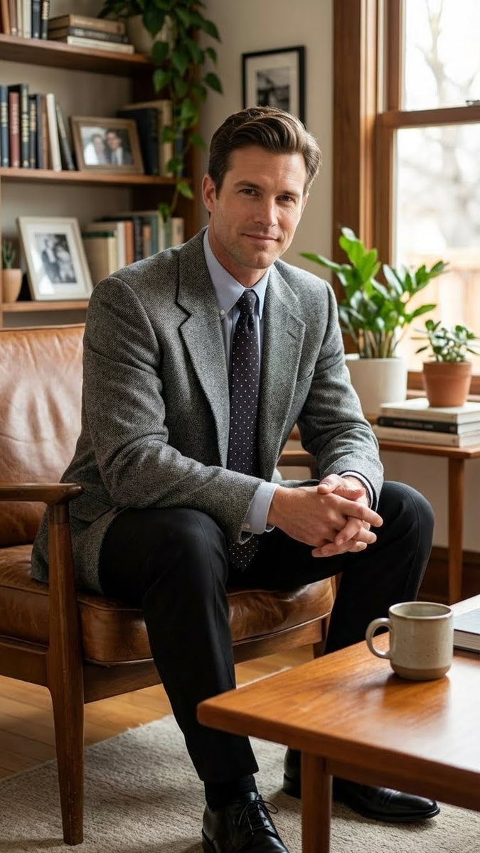 Men’s Dark Grey Blazer – Charcoal Grey Sport Coat Jacket — MensUSA