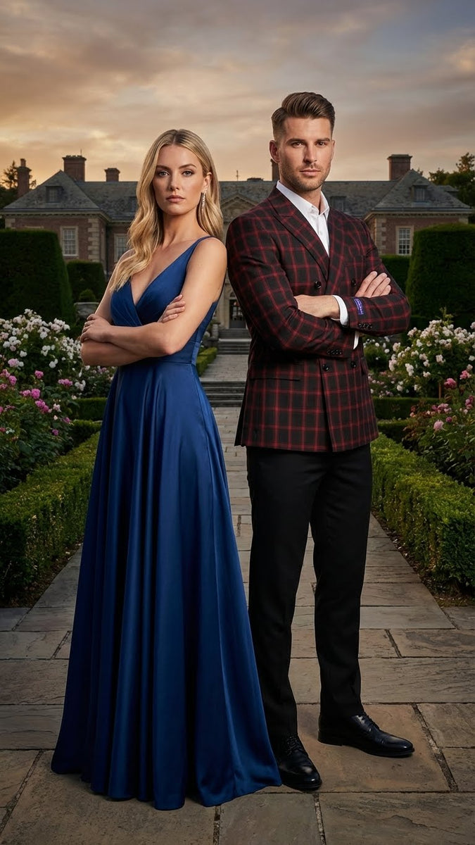 Men’s Black and Red Check Double Breasted Blazer – Sport Coat Jacket W ...