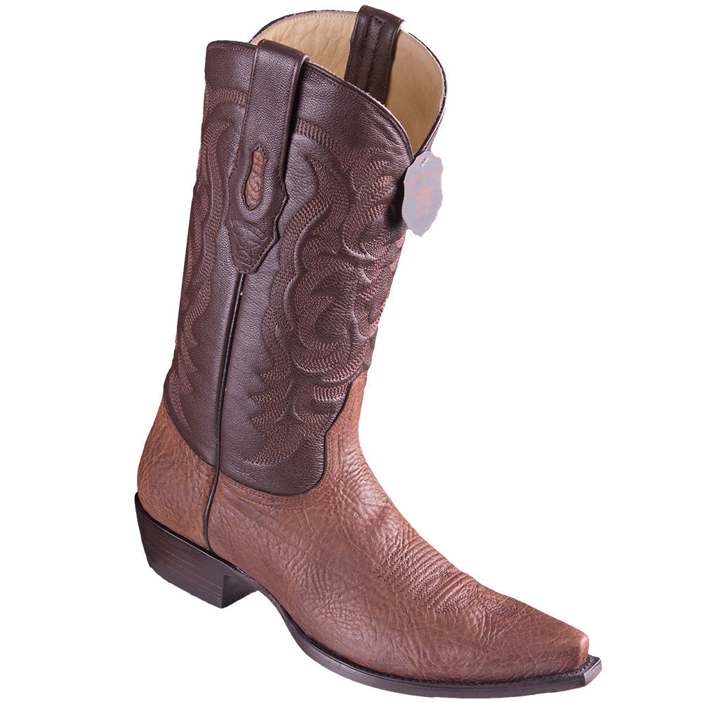 Brown Bull Shoulder Cowboy Boots — MensUSA