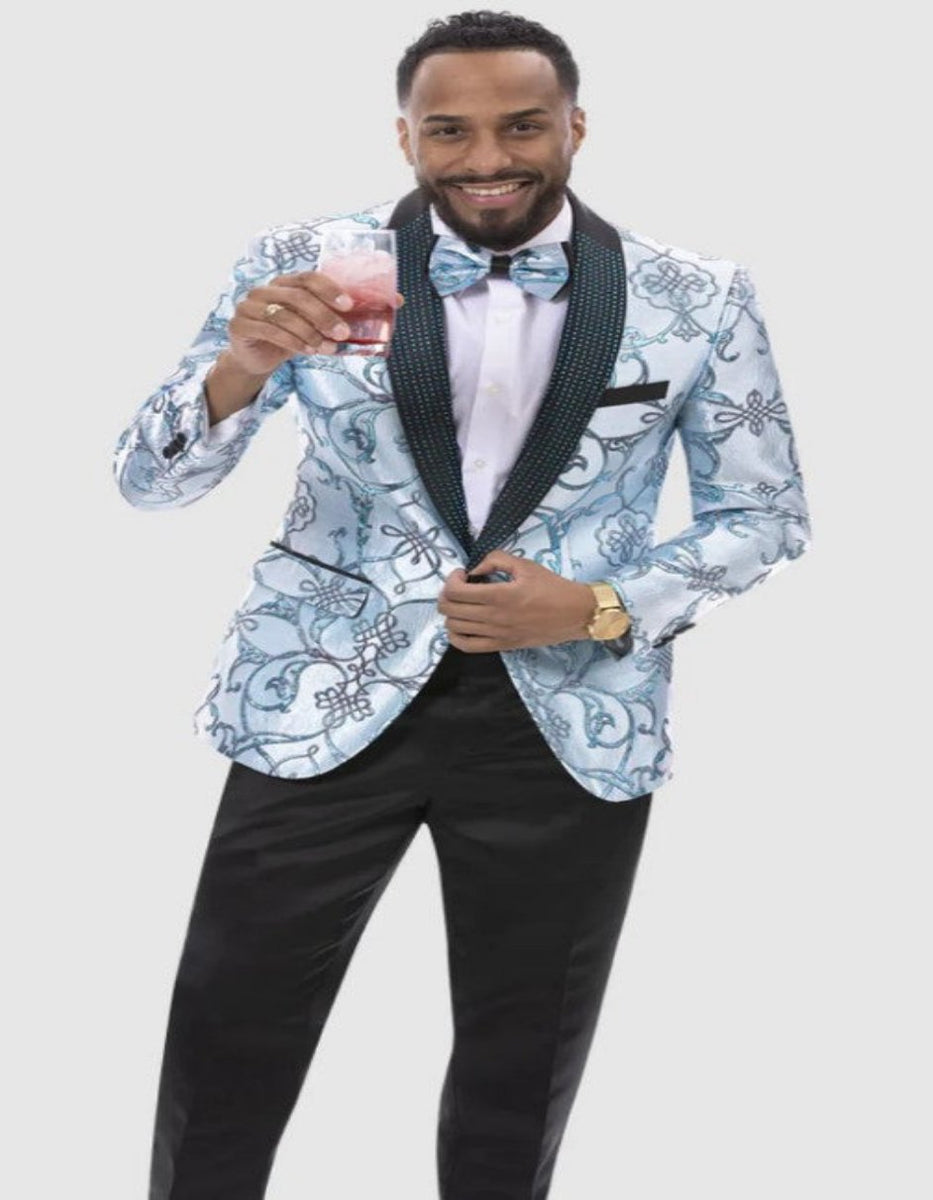 Blue Prom Suit - Blue Homecoming Outfits For Guys Aqua Blue — MensUSA