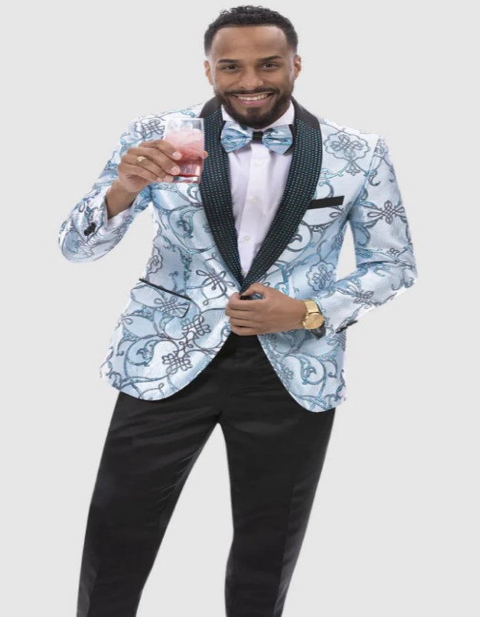 Blue Prom Suit - Blue Homecoming Outfits For Guys Aqua Blue — MensUSA