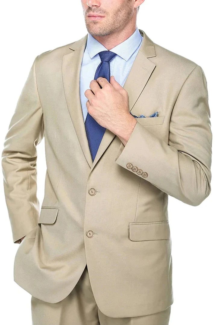 Tan Suits For Wedding - Tan Groomsmen Suits - Tan Notch lapel Tuxedo ...