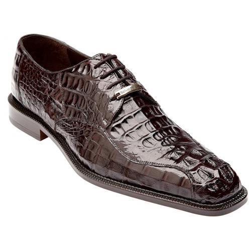 Belvedere Chapo Brown Hornback Crocodile Shoes – All-Over Exotic ...