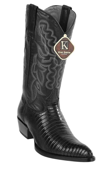 Men's Western Black J Toe Style King Exotic Cowboy Style By Los Altos ...