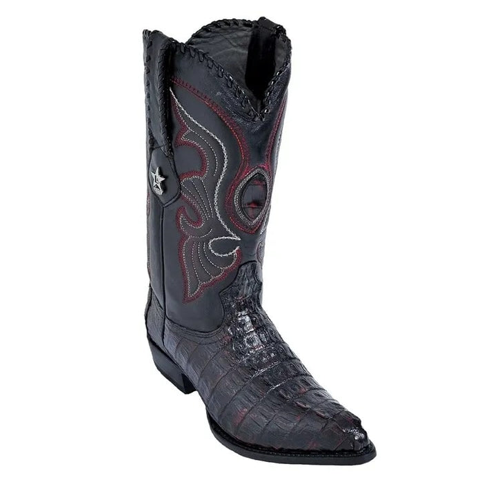 J Toe Cowboy Boots - J Toe Western Boots - Los Altos Black Cherry J-To ...