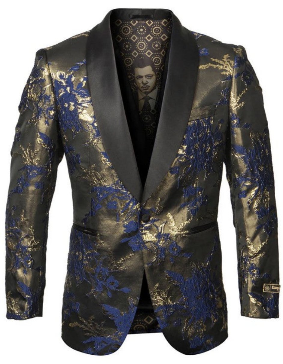 Blue Prom Suit - One Button Blue Homecoming Outfits For Guys — MensUSA