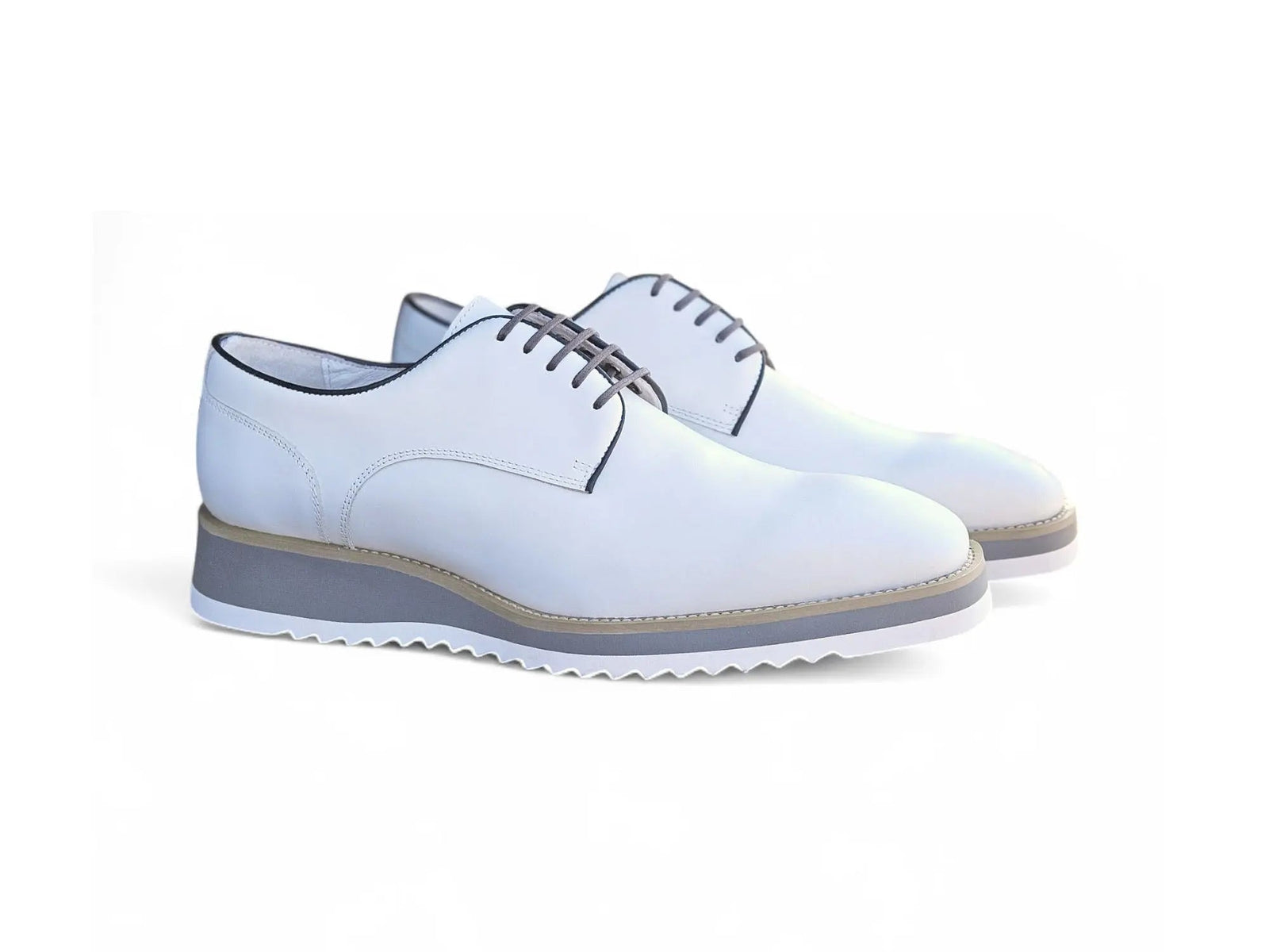 Burnished Lace-up Leather Derby — MensUSA