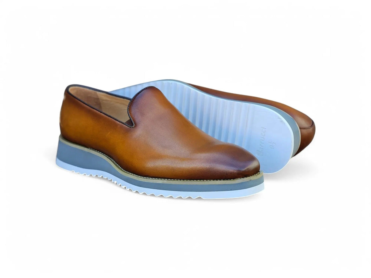 Burnished Wholecut Loafer Lightweight Sole — MensUSA