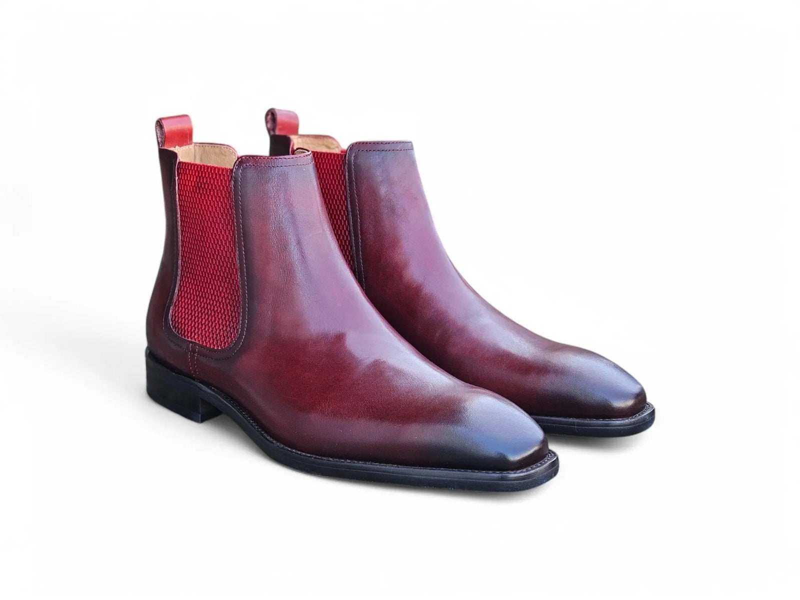 Calfskin Leather Chelsea Boot — MensUSA