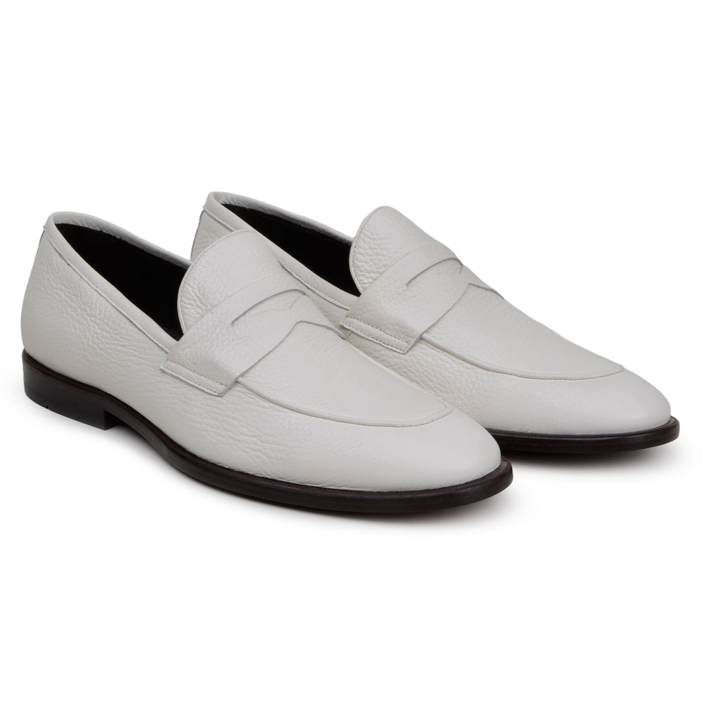 Belvedere NOHR White Leather Luxury Shoe — MensUSA