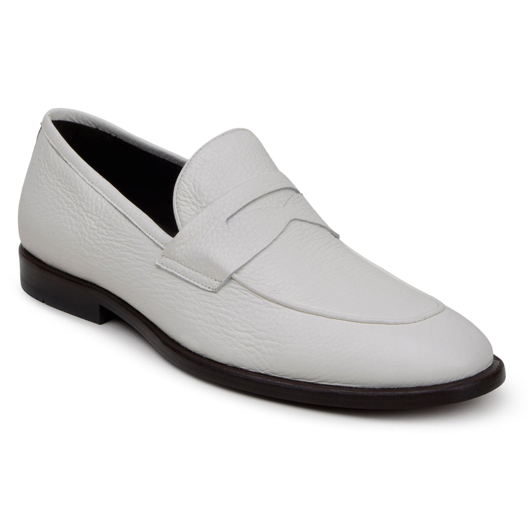 Belvedere NOHR White Leather Luxury Shoe — MensUSA
