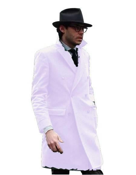 Double Breasted - Three Quarter Coat - Cashmere and Topcoat + Style# M ...