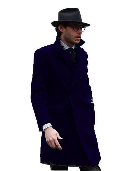Double Breasted - Three Quarter Coat - Cashmere and Topcoat + Style# M ...