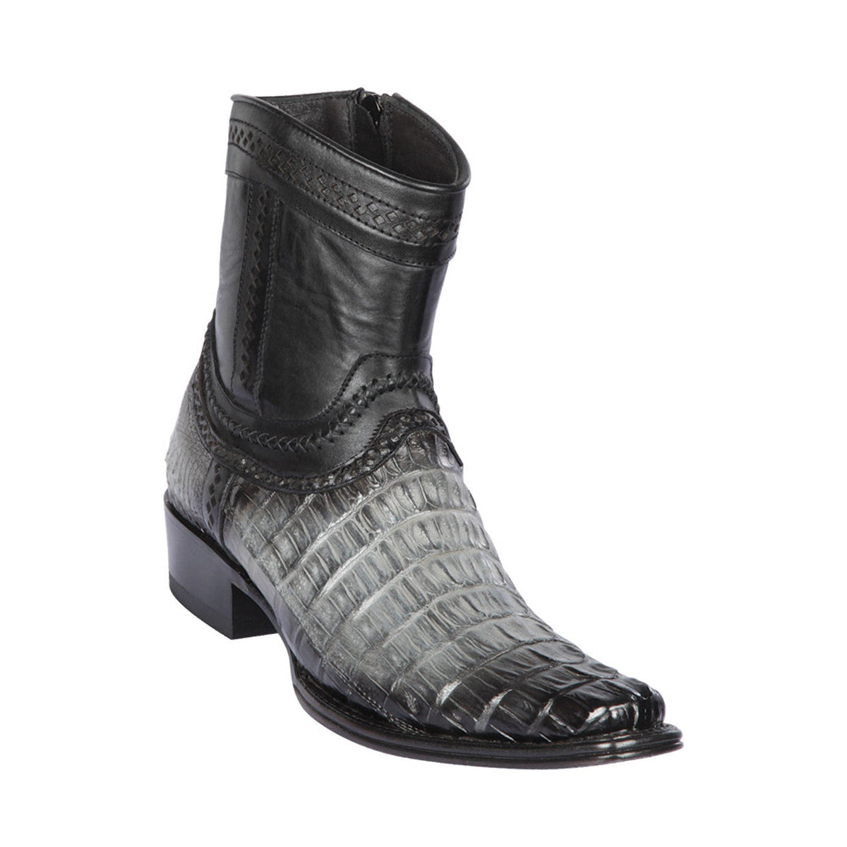 Los Altos Grey Caiman Tail Low Shaft European Square Toe Men’s Boot ...
