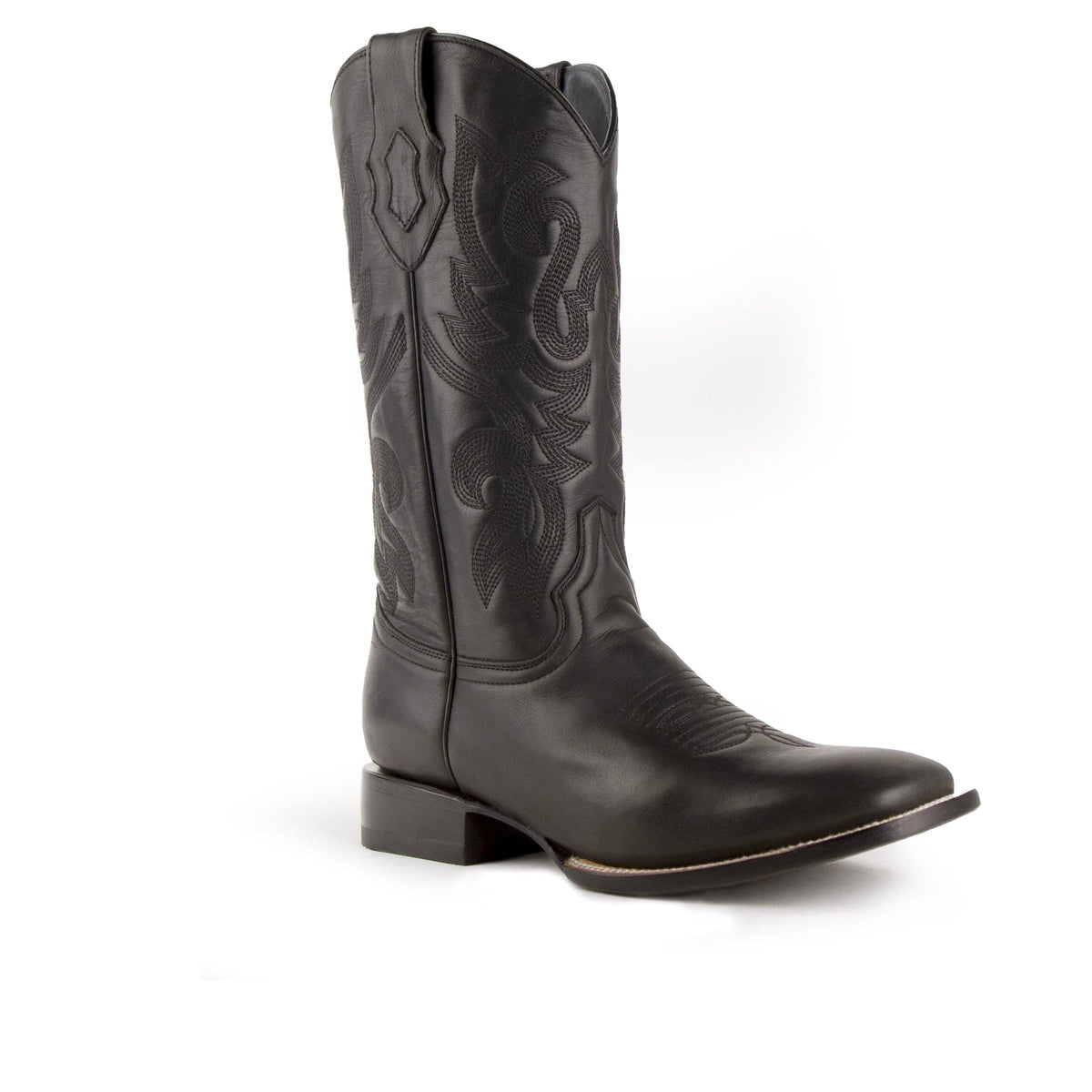 Ferrini USA Men's Ferrini Square Toe Leather Cowboy Boot in Brown — MensUSA