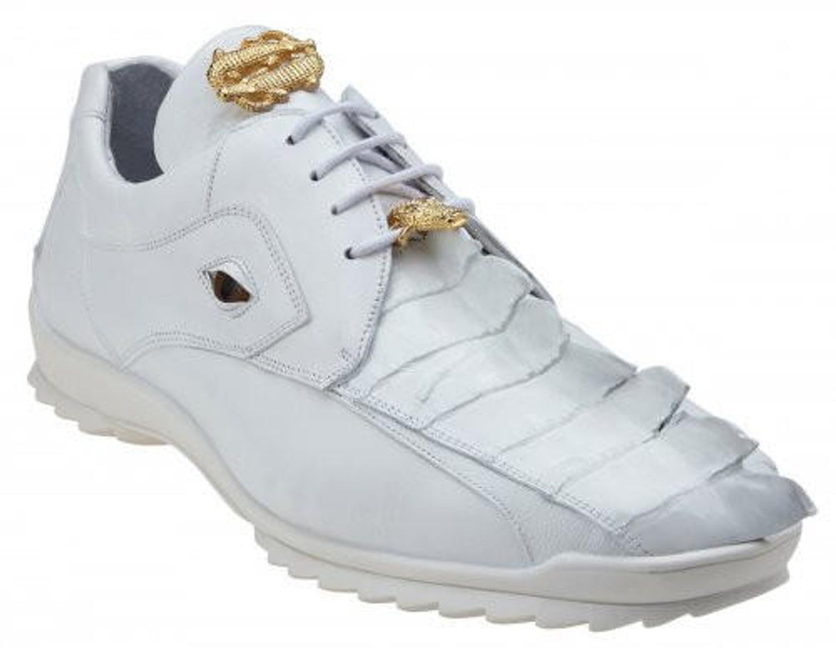 Belvedere Mens Genuine Hornback Gator Sneaker Vasco 336122 — MensUSA
