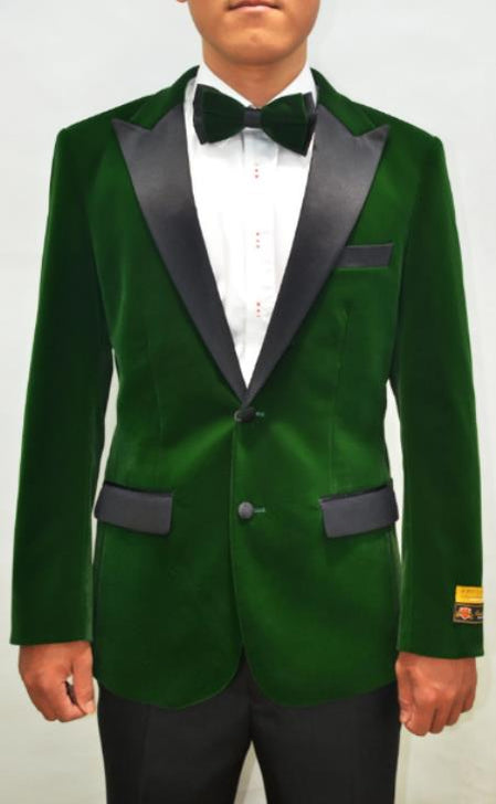 Green Mens Big and Tall Velvet Blazer - Velvet Sport Coat — MensUSA