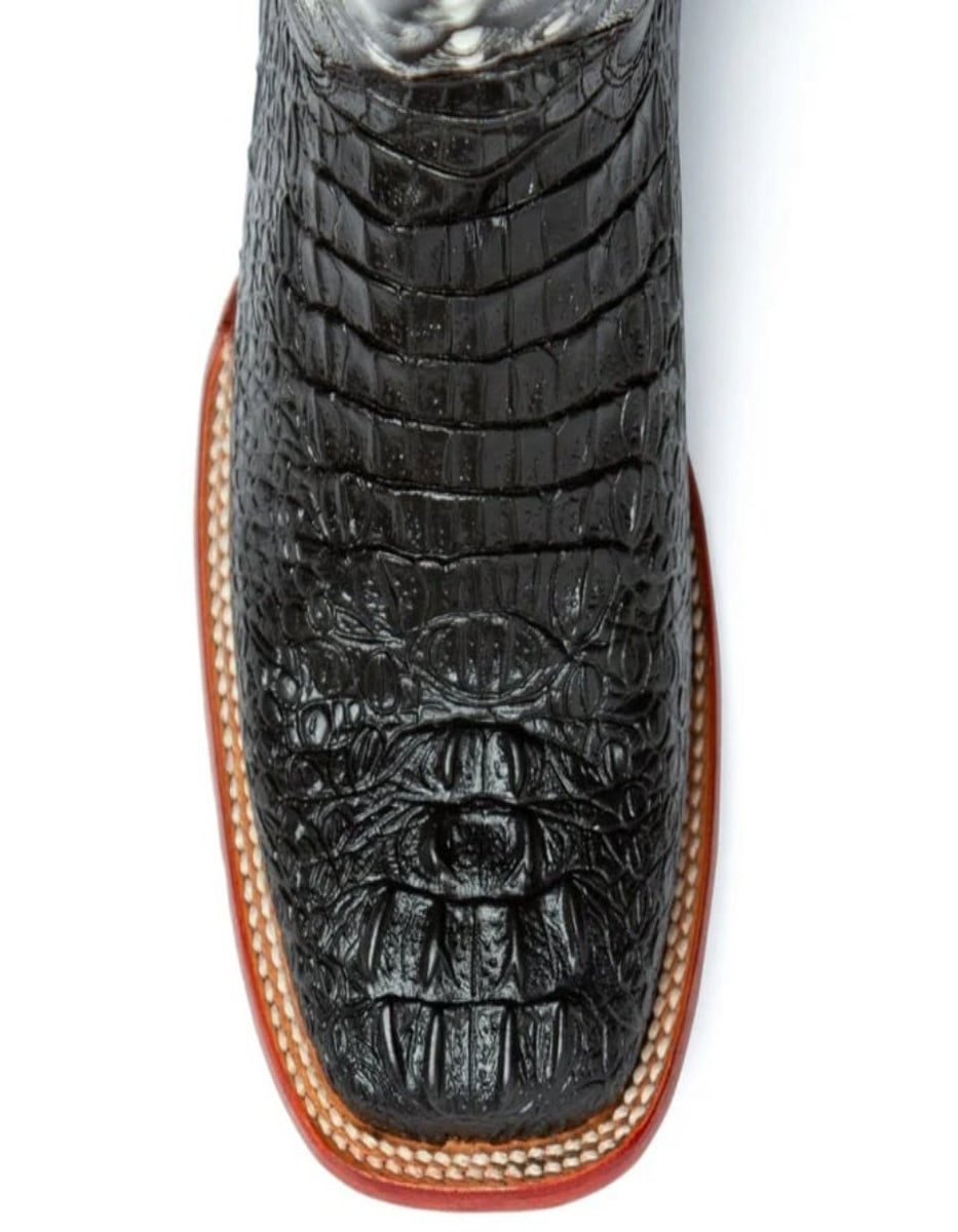 Ferrini USA Men's Ferrini Caiman Crocodile Print Boots Handcra... — MensUSA