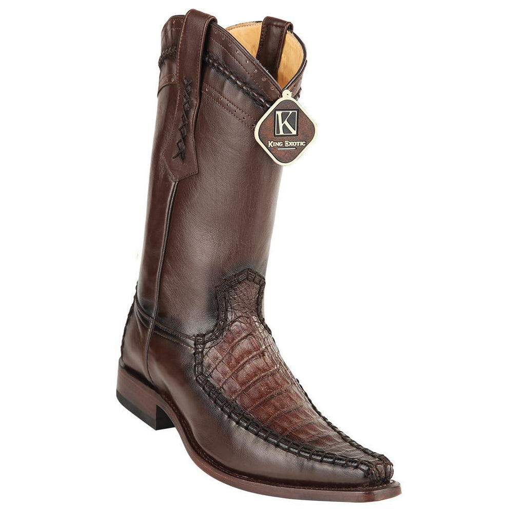 King Exotic Caiman Belly European Toe Boots — MensUSA