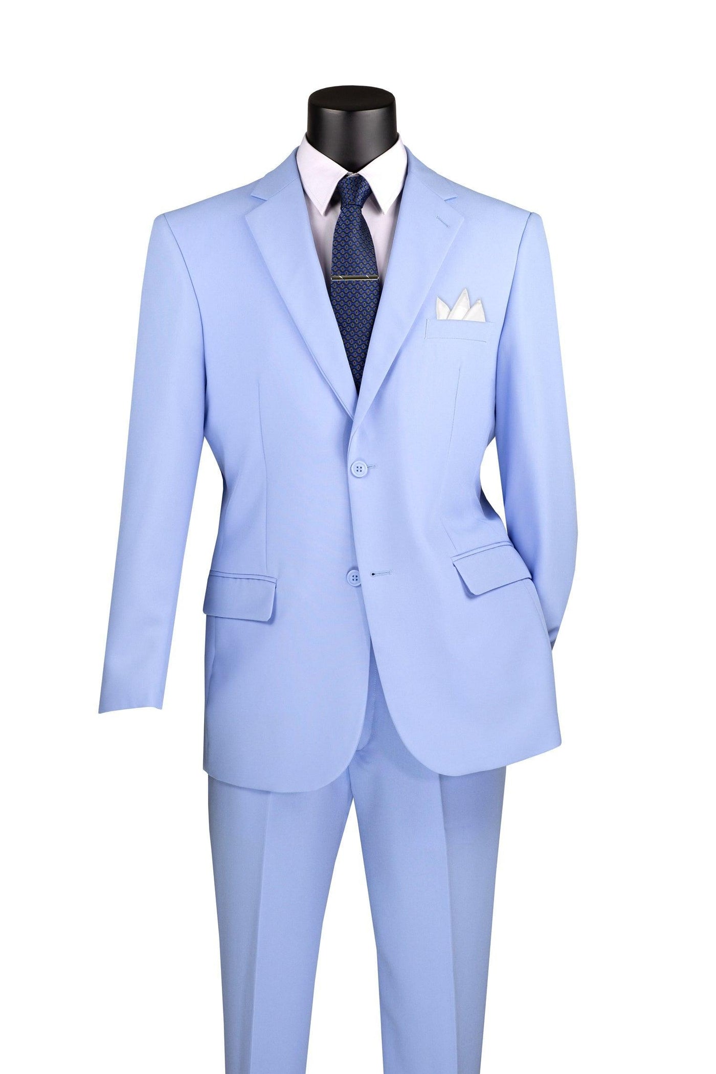 Light Blue Regular Fit 2 Piece Suit — MensUSA