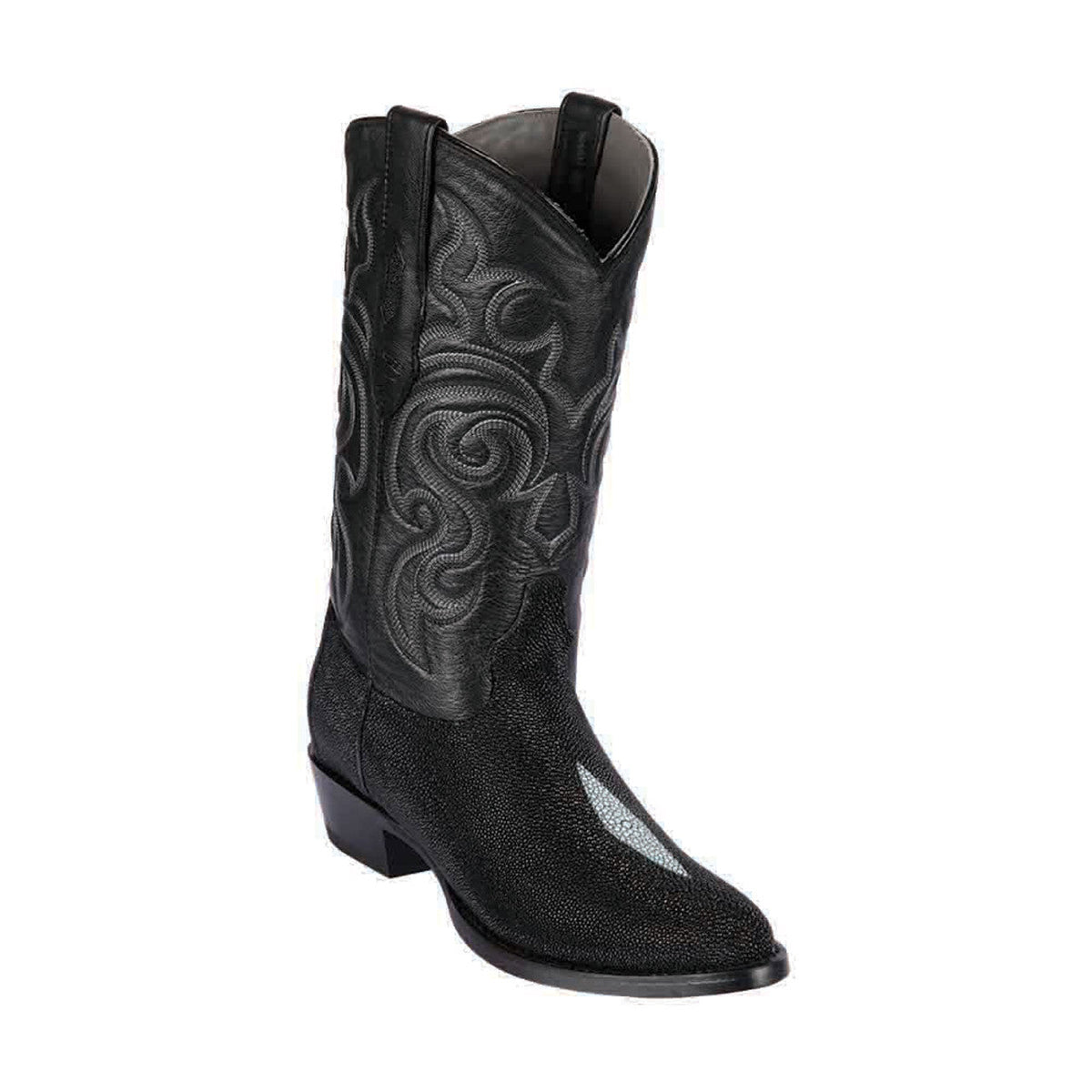 Men's Black Stingray Round Toe Boots by Los Altos | Alligator Warehouse ...