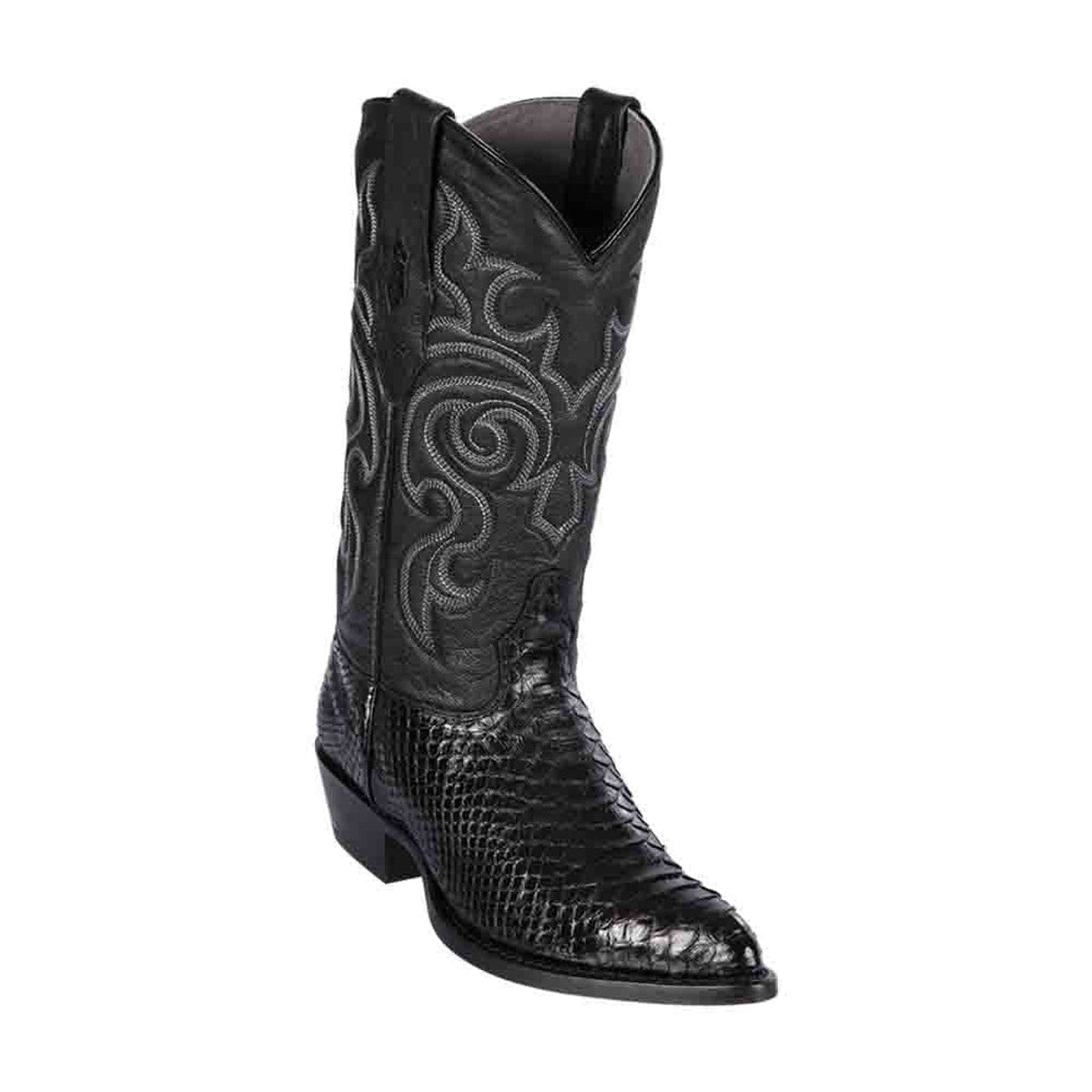 Men's Black Python Snakeskin Boots by Los Altos – Exotic Western Footwear — MensUSA