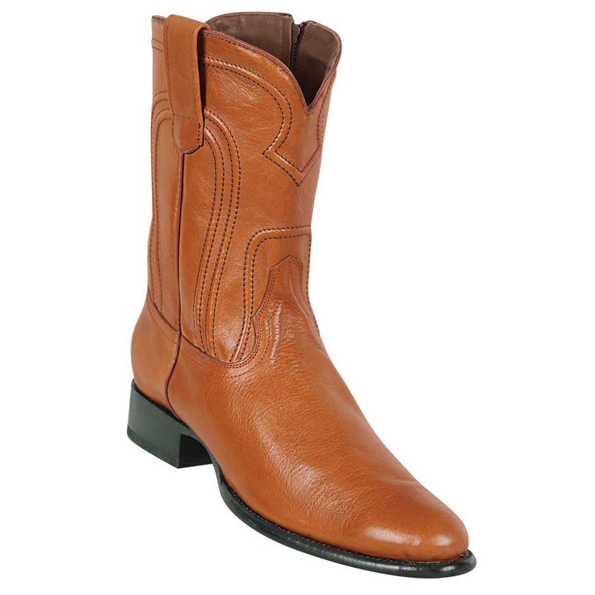 Los Altos Men's Leather Belmont Honey Roper Toe Boot — MensUSA
