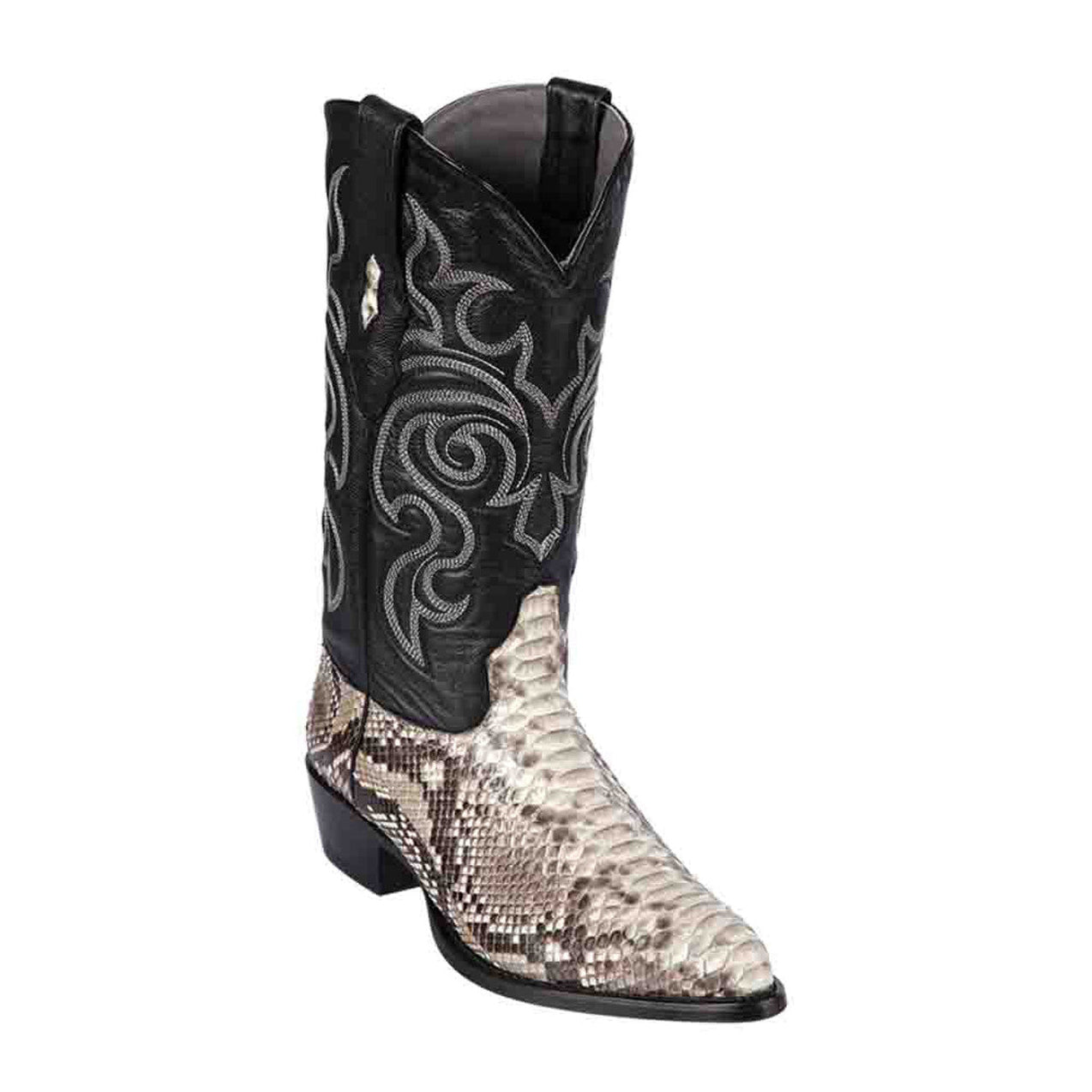 Los Altos Men's Natural Python Snakeskin Boots — MensUSA