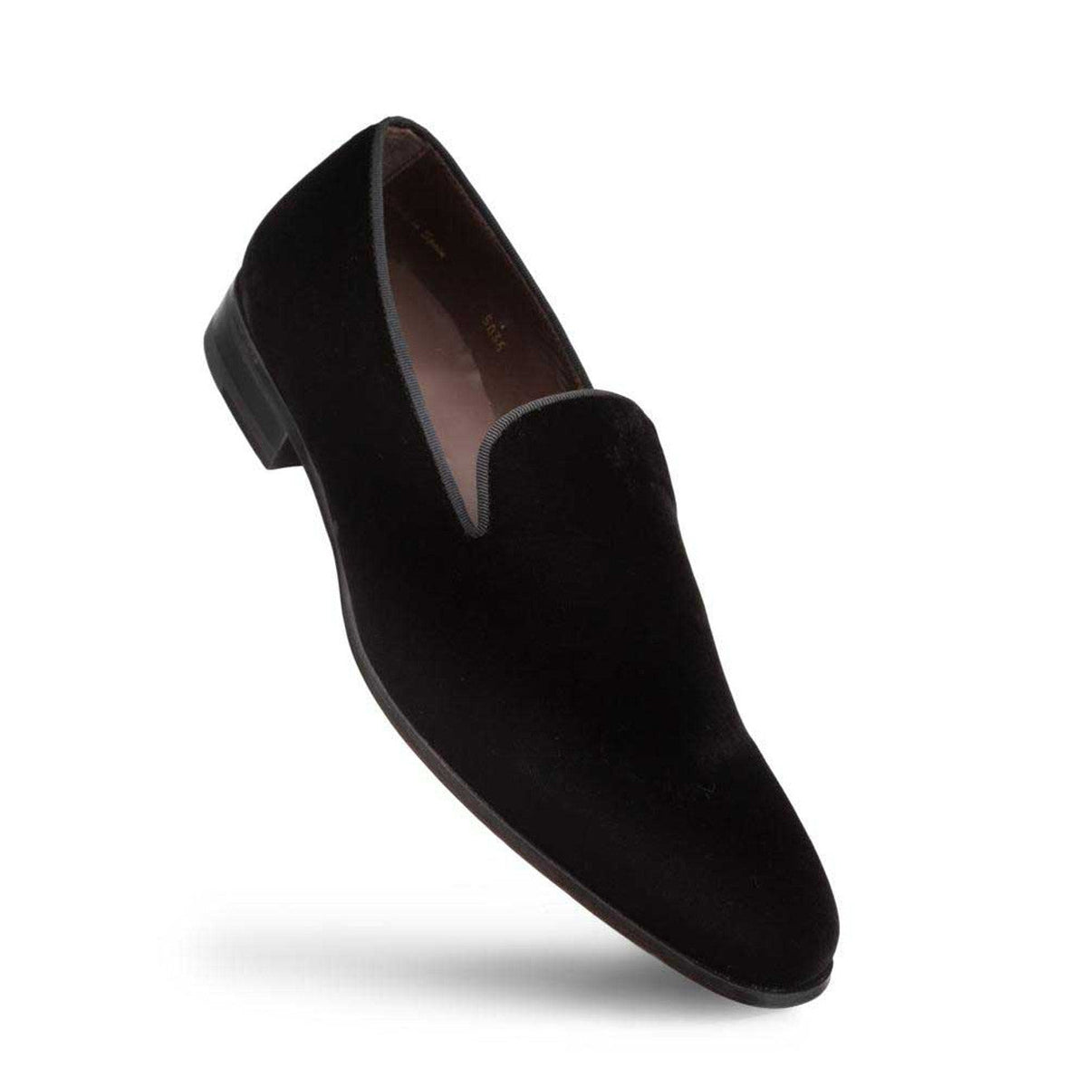 Lublin Black Rich Velvet Men’s Formal Slip On By Mezlan Made In Spain ...