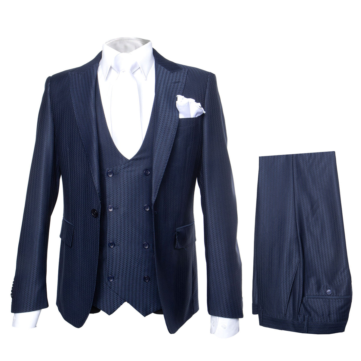 ROSSI MAN SLIM FIT 3 PIECE SUIT MAX RM1711 — MensUSA