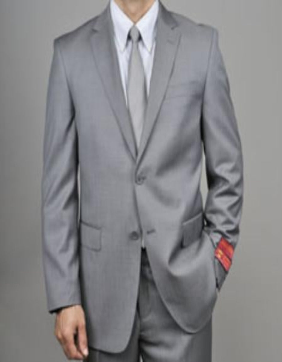 Mantoni Suit - Signature Menswear Wool Fabric SuitsOutlet - Brand Grey ...