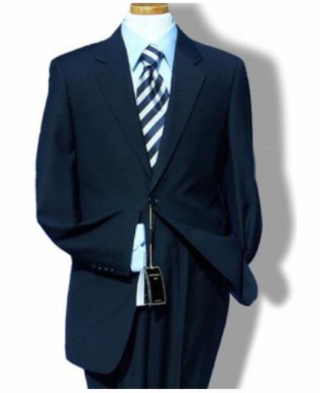Mens 36 Long Suit - Size 36L Navy Blue Suit — MensUSA