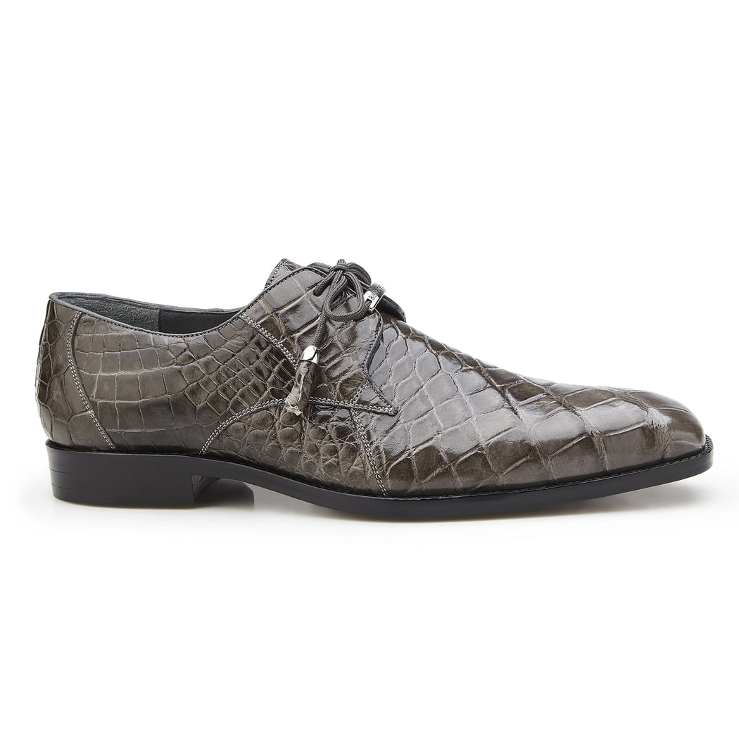 Red Alligator Derby Dress Shoe for Men | Belvedere Lago — MensUSA