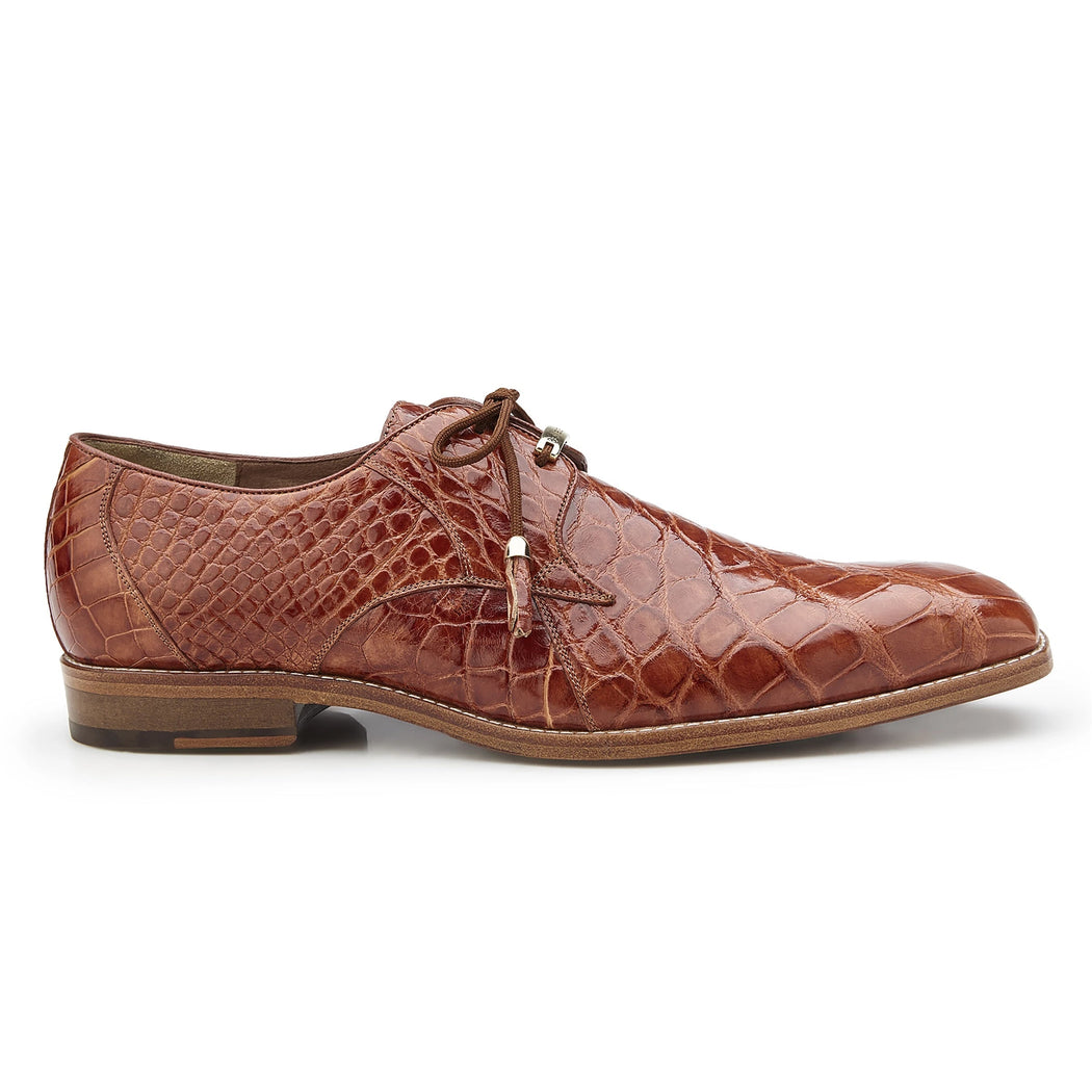 Red Alligator Derby Dress Shoe for Men | Belvedere Lago — MensUSA