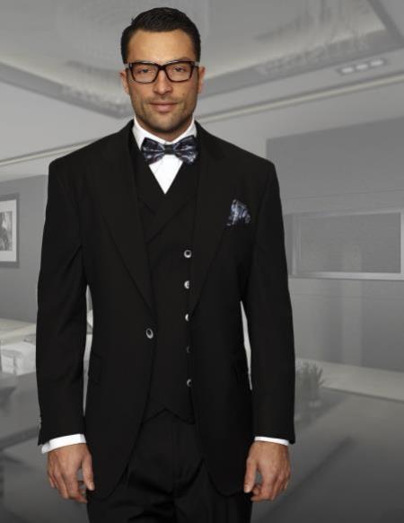 Mens Big and Tall Suits - Plus Size Black Suit For Men - Classic fit 1 ...
