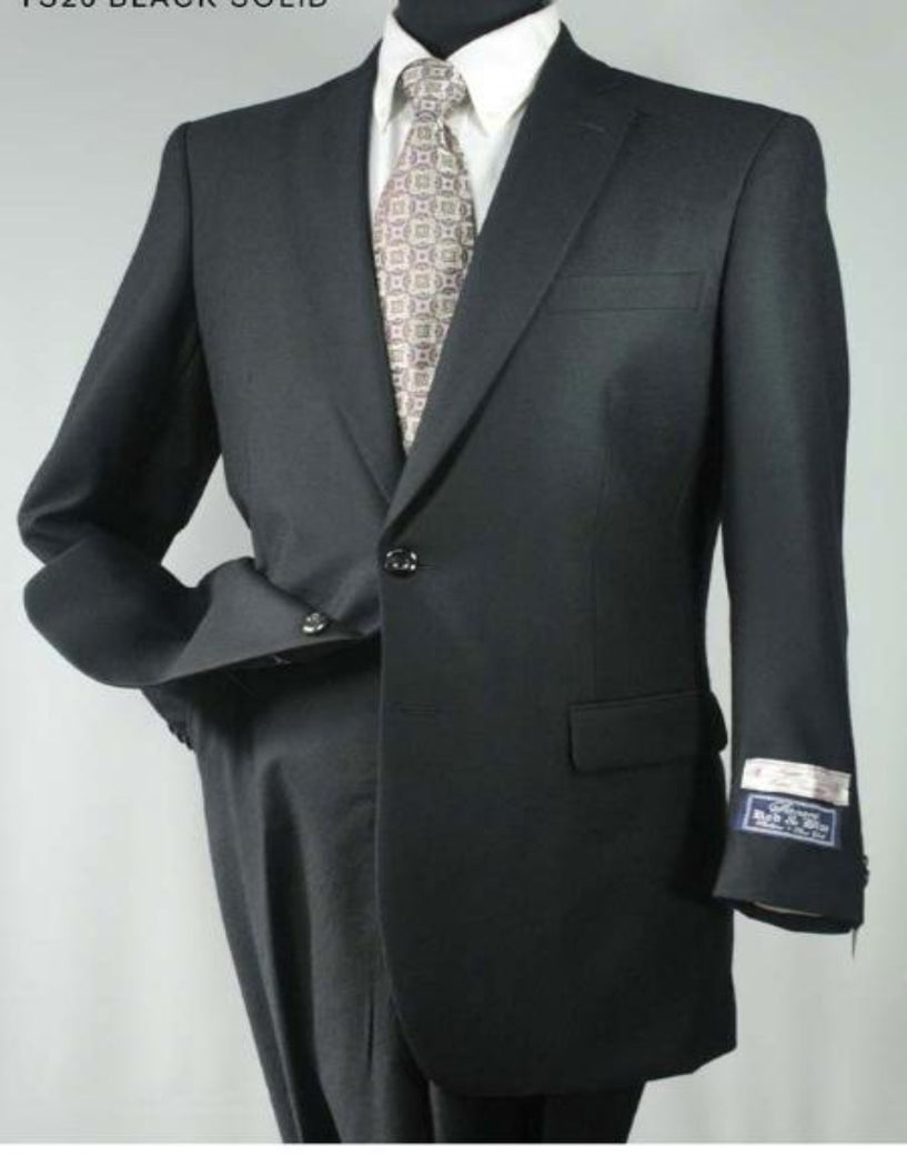 Super 140's Merino Wool 3 Button Side Vents, Flat Front Pant. — MensUSA