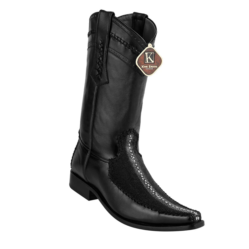 Men's King Exotic Boots Genuine Stingray European Toe Black (477bd1105 ...
