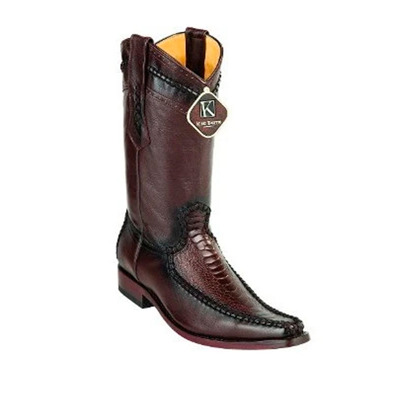 Men's King Exotic Boots Ostrich Leg European Toe Brown (477bd0507 ...