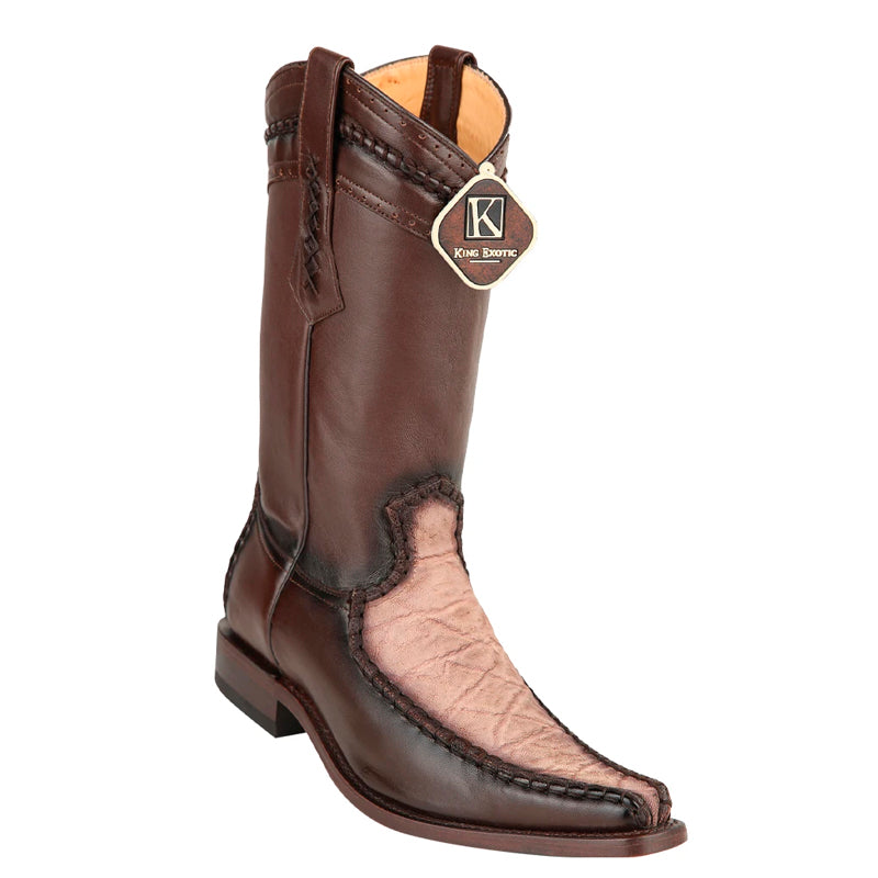 Men's King Exotic Genuine Elephant Boots European Toe Handcrafted Oryx ...