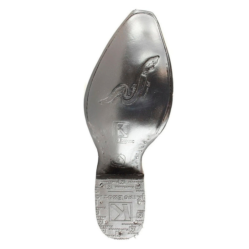 Men's King Exotic Snip Toe Eel Boots Handcrafted Burnished Gray (494RD ...