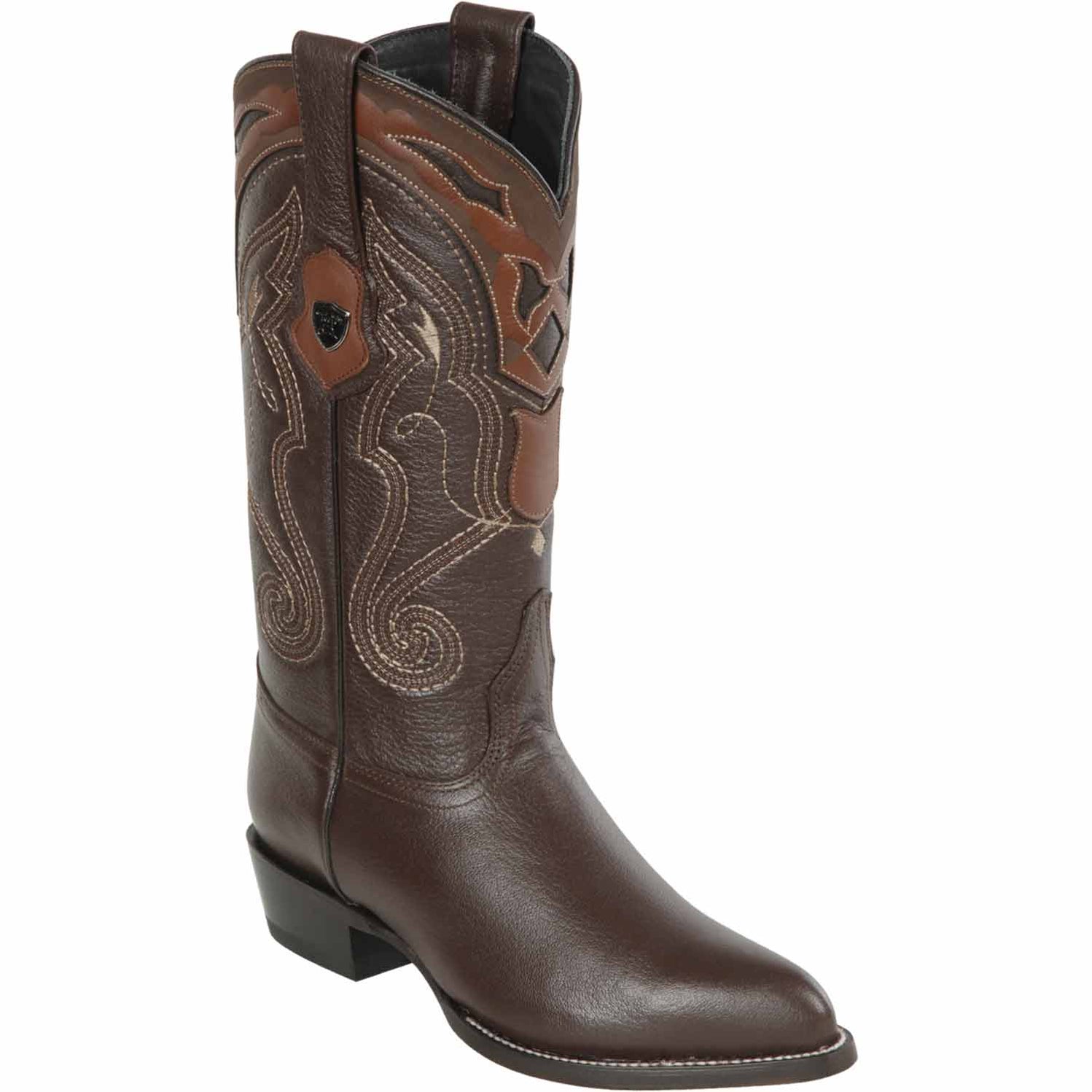 Men's Wild West Deer Skin J Toe Boots 29951 — MensUSA