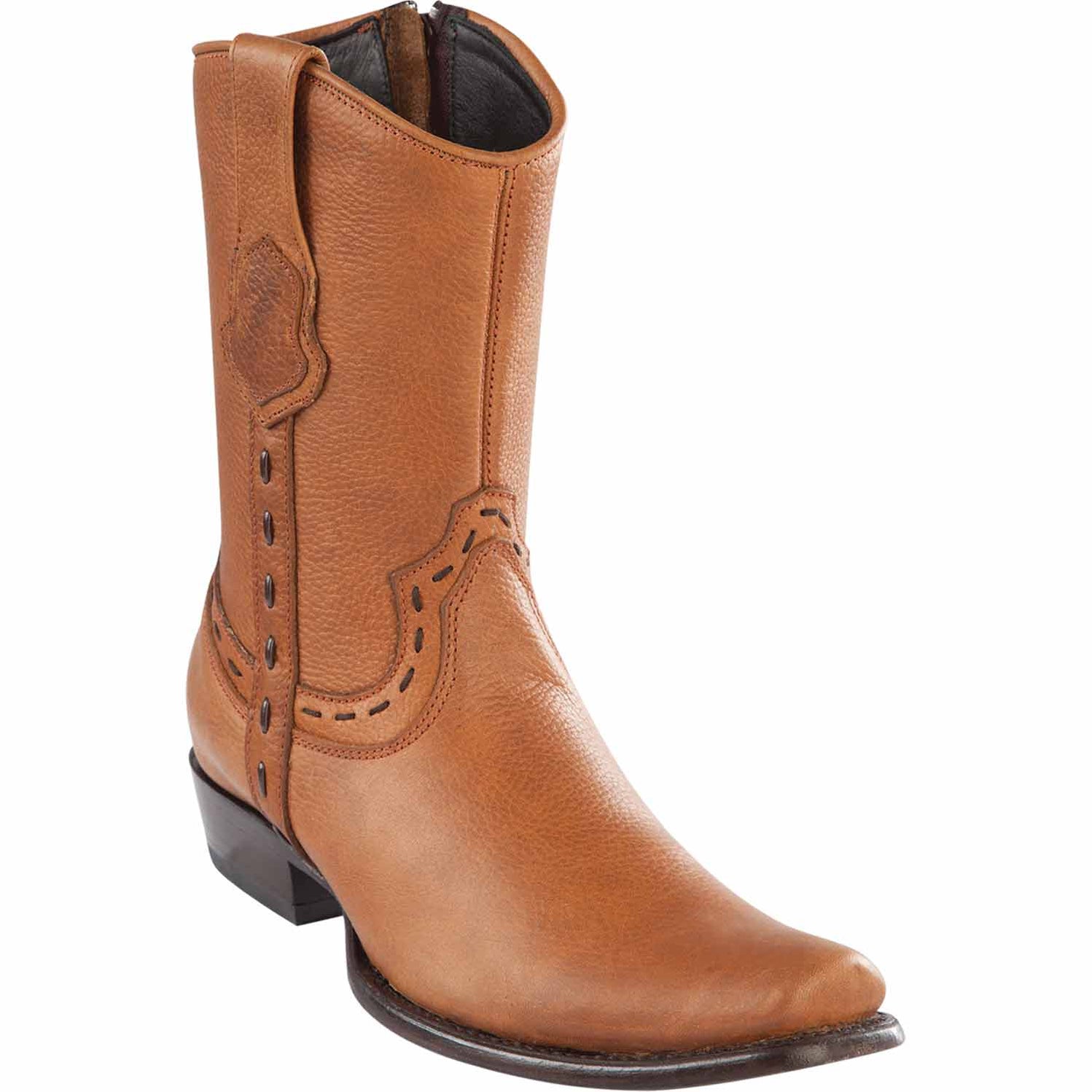 Men's Wild West Genuine Leather Dubai Toe Short Boots 279B27 — MensUSA