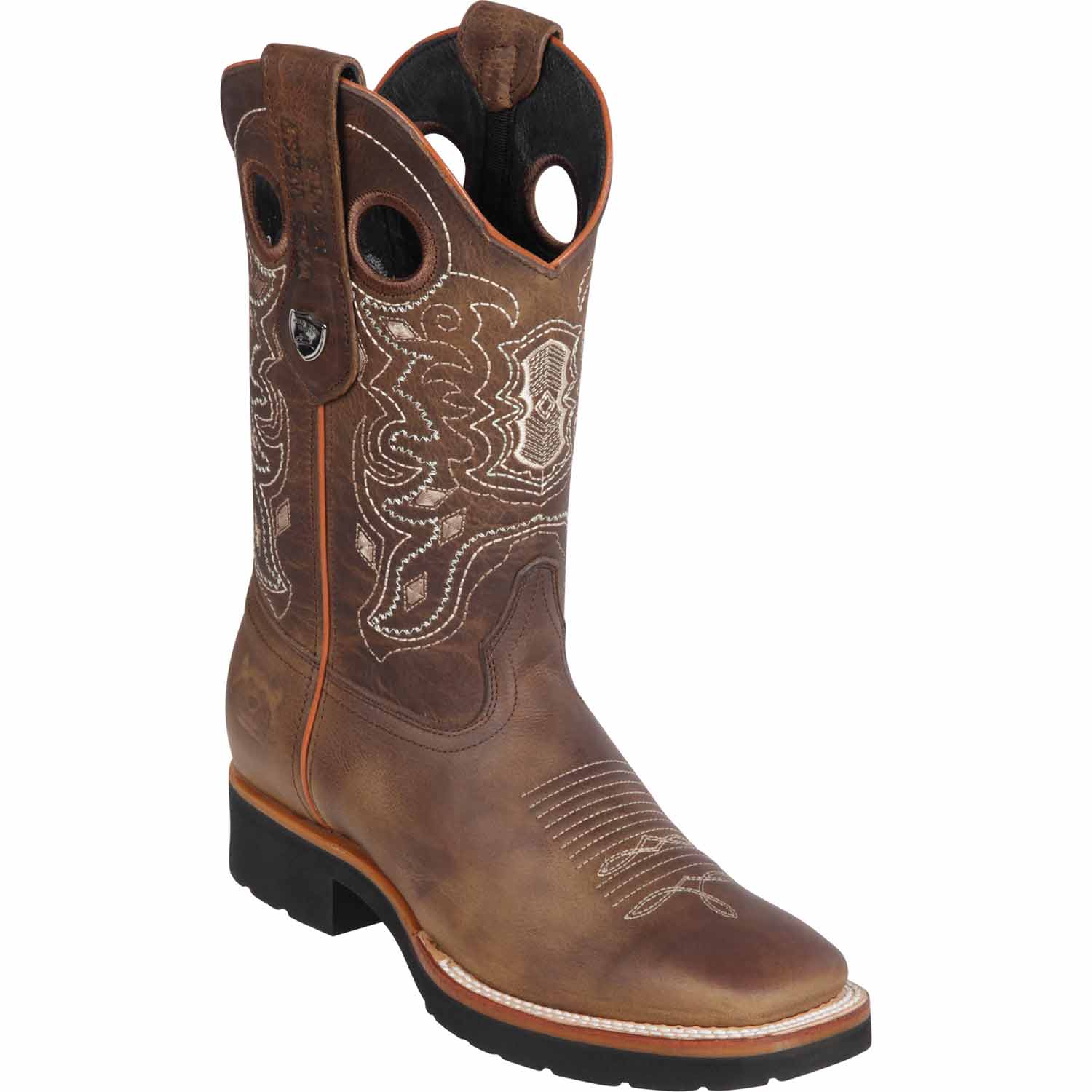 Men's Wild West Genuine Leather Ranch Toe Boot 2823E9940 – MensUSA